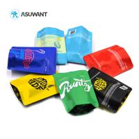China Spice Herb Packing Mylar Ziplock Bags Custom Printed Stand Up Pouch With Clear Window for sale