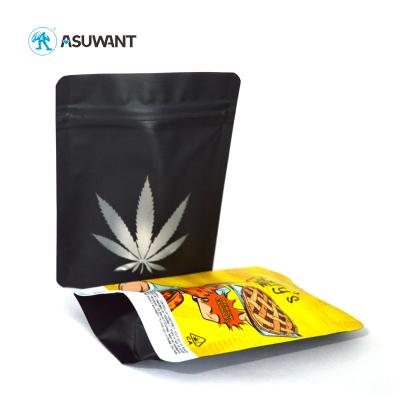 China Plastic Mylar Zip Lock Bags Small Edible For CBD Weed Cookies for sale