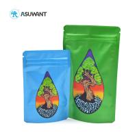 China Weed Packaging Mylar Ziplock Bags Edible Packaging 3.5g With Window for sale
