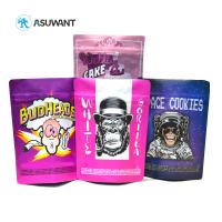 China Resealable Mylar Stand Up Bags Aluminum Foil Black Food Packaging Zip Pouch for sale