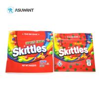 China Skittles Candy Gummies Packaging Edible Mylar Bag Plastic Ziplock Bag for sale