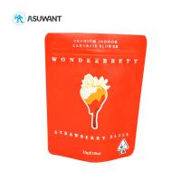 China Recyclable Mylar Stand Up Pouches Weed Smell Proof Packaging Bag for sale
