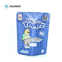 China Recyclable Mylar Stand Up Pouches Weed Smell Proof Packaging Bag for sale