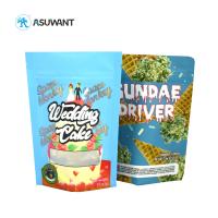 China 3.5g Food Grade Material Mylar Plastic Bags Ziplock Smell Proof For Weed Packaging for sale