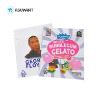 China 3.5g Weed Bags Smell Proof Thc Edible Mylar Bag Gravure Printing / Digital Printing for sale