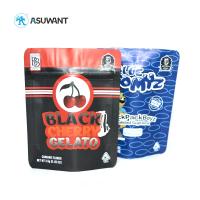 China Resealable Small Mylar Stand Up Pouches Heat Seal Smell Proof Weed Spice Packaging for sale