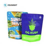 China 3.5 Small Smell Proof Pouch Mylar Food Bags For CBD Weed Cookies Weed Marijuana for sale