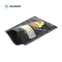 China Glossy Mylar Plastic Bags Aluminium Foil Heat Seal Standup Pouch With Window for sale