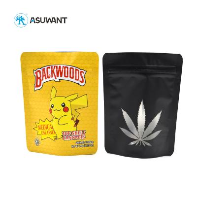 China 3.5g Runtz Ziplock Smell Proof Mylar Bags Stand Up Packaging For Medical for sale