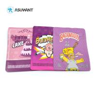 China Pink Reclosable Zipper Plastic Stand Up Pouch Mylar Food Packaging Bags for sale