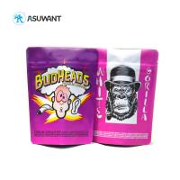 China Resealable 120mic Thickness Weed Customized Logo Water Proof Mylar Bag for sale