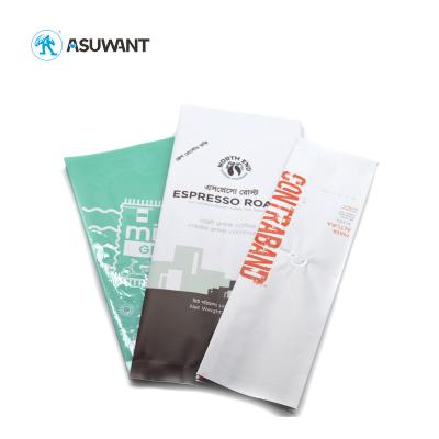 China Resealable Coffee Tea Packing Wholesale With Degassing Valve And Tin Tie for sale