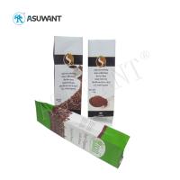 China Custom Printing Coffee Bag Side Gusset Stand Up Pouches Plastic Zipper Packaging for sale
