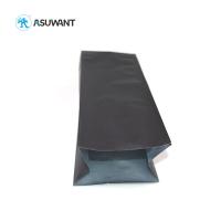 China Matt black Flat Bottom Coffee Bags With Valve Custom Printed Packaging Wholesale for sale