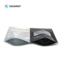 China Resealable One Side Zipper Bag Aluminum Foil Three Side Sealed With Regular Window for sale