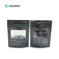 China Resealable One Side Zipper Bag Aluminum Foil Three Side Sealed With Regular Window for sale