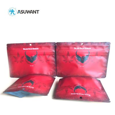China Frosted Finshed 120mic Thickness Plastic Customized Childproof Mylar Bag for sale