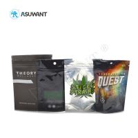 China Resealable Mylar Ziplock Edible Thc Tobacco Pouch Smell Proof Zipper Weed Packaging3.5 for sale