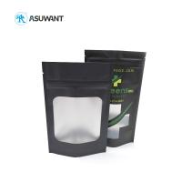 China Custom Printed 3.5 Plastic Zipper Mylar Foil Smell Proof Spice Packaging Bags Window for sale