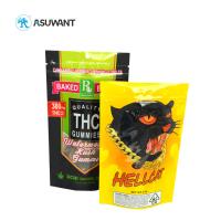 China Eco Friendly Weed Packaging Mylar Plastic Ziplock Mylar Stand Up Pouch Smell Proof Bag for sale