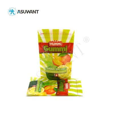 China Laminated Zip Lock Food Packaging Bags Gummies Bear Candy Sugar Smell Proof Bags for sale