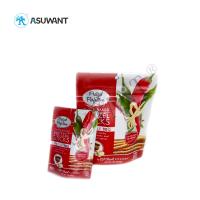 China Chili Spices Food Packaging Ziplock Bag PET VMPET PE For Noodles Nuts Beef Jerky for sale