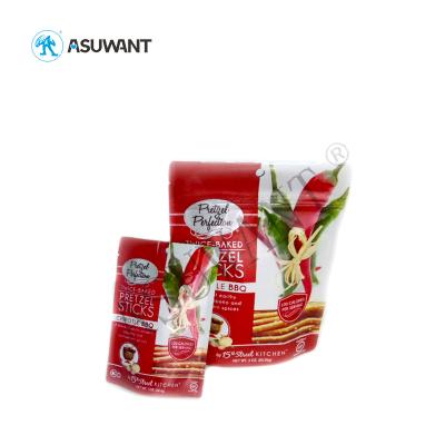 China Chili Spices Food Packaging Ziplock Bag PET VMPET PE For Noodles Nuts Beef Jerky for sale