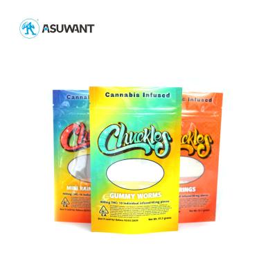 China Resealable Cannabursts Skittles Mylar Ziplock Bags Smell Proof Edibles Pouch for sale