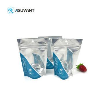 China Eco Friendly Stand Up Pouch Clear Transparent Heat Sealing Mylar Ziplock Bags for sale