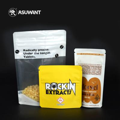 China Medical Packaging Child Proof Zipper Bags Weed Pouch Gravnre Printing for sale