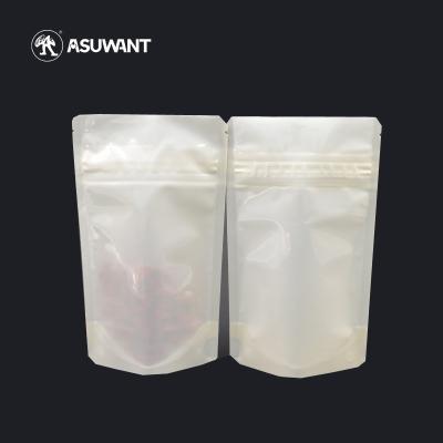 China PE OXO Plastic Ziplock Stand Up Pouch Bag Compostable Biodegradable Packaging Bags for sale