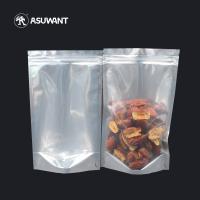 China Resealable Stand Up Ziplock Bags Clear Mylar Biodegradable Packaging Bags CMYK Color for sale