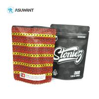 China Custom Printed 3.5g Small Smell Proof Pouch Bag For CBD Weed Weed for sale
