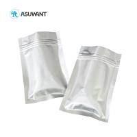 China Silver Resealable Mylar Ziplock Bag Aluminum Foil Smell Proof Packaging Bag for sale