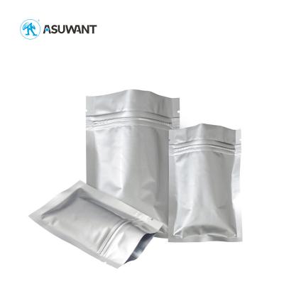 China Silver Resealable Mylar Ziplock Bags Smell Proof Aluminum Foil Bag for sale