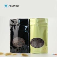 China Metallic Gold Matte Stand Up Pouch Gravnre Printing Aluminum Foil Zipper Bags for sale