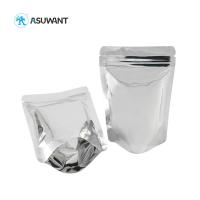 China Custom Matte Aluminum Foil Zip Lock Bag Silver Mylar Plastic For Food Packaging for sale