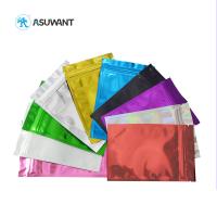 China Smell Proof Aluminum Foil Zipper Bag Small Three Side Seal Bags for sale