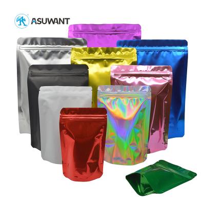 China Multi Colored Aluminum Foil Bag Plastic Zipper Smell Proof Mylar Bags for sale