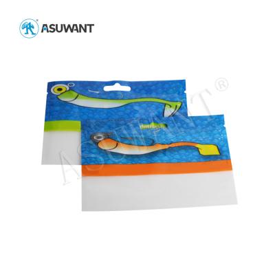 China Small Heat Sealing Sachet Fish Food Packaging Bags With Window Zipper for sale