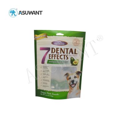 China Small Glossy Aluminum Foil Stand Up Pouch Pet Food Bags For Dog Cat Fish for sale