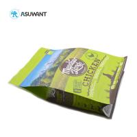 China 500g 1kg Flat Bottom Side Gusset Bag Ziplock Pet Food Bag For Chicken for sale
