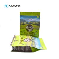 China 500g 1kg Flat Bottom Side Gusset Bag Ziplock Pet Food Bag For Chicken for sale