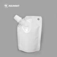 China White Foil Spout Pouch Bags Water Packaging For Liquid Drink Beverage for sale
