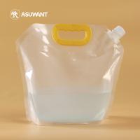 China 1000ml 1L 2L Large Clear Spout Pouch With Handle For Oil Water Liquid for sale