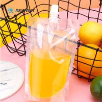 China Customized Recycled Beverage Packaging Bag 200Ml 300Ml 500Ml Plasti Spout Pouch for sale
