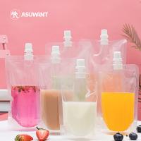 China Moisture Proof Clear Spout Pouch Water Packaging Liquid Spout Bags for sale