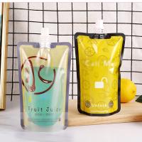 China Customized Recycled Beverage Packaging Bag 200Ml 300Ml 500Ml Plasti Spout Pouch for sale