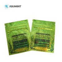 China Rainbow Holographic Ziplock Bags Stand Up Aluminum Foil Customized Size for sale