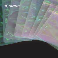 China Transparent Holographic Packaging Bag Laser Clear Zipper Food Grade Bag for sale